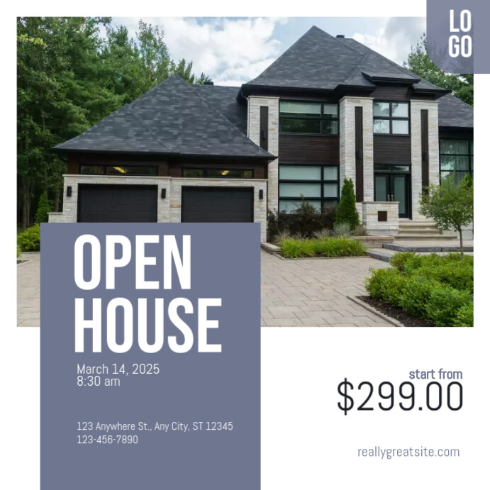OPEN HOUSE Template | PosterMyWall