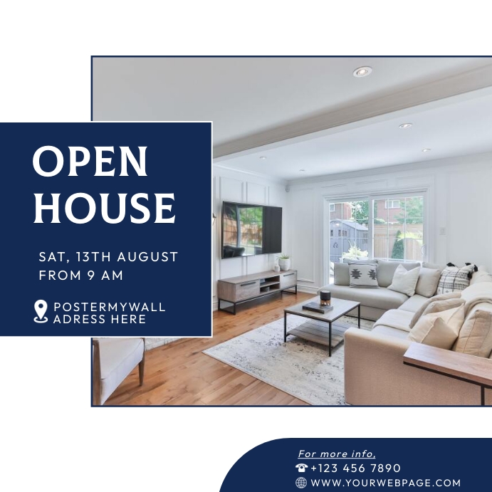 Plantilla de Open House | PosterMyWall