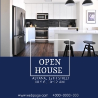 Open house label concept poster Template | PosterMyWall