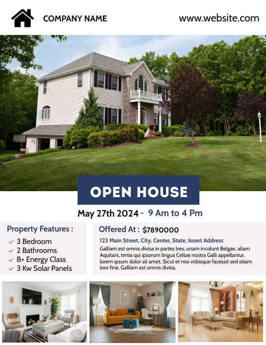 Plantilla de Open house | PosterMyWall