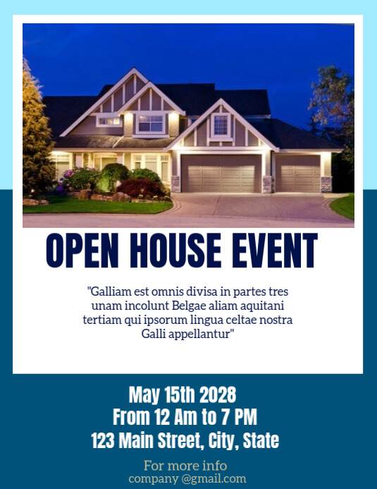 Plantilla de Open house event | PosterMyWall