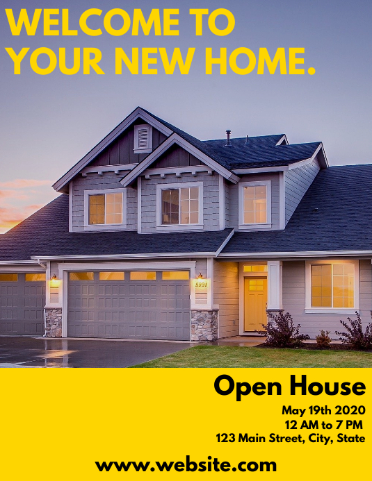 open house event design template | PosterMyWall