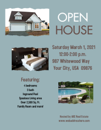 Real Estate Open House Flyer Template | PosterMyWall