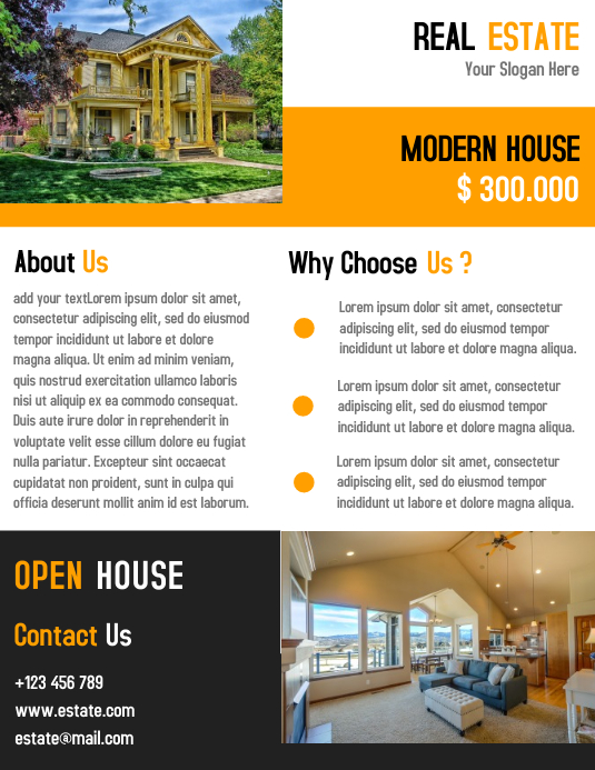 Open House Flyer Template Design | PosterMyWall