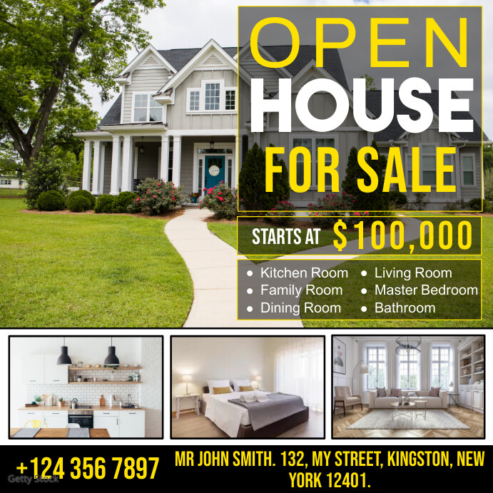 Copy of open house for sale | PosterMyWall