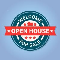 Open house label concept poster Template | PosterMyWall