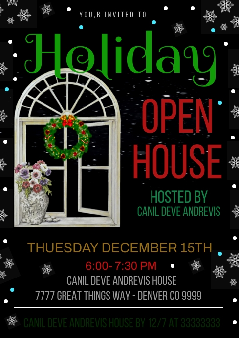 open house party Template | PosterMyWall