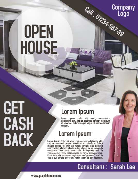 Open House Property Business Real Estate Flyer and Poster Template ...
