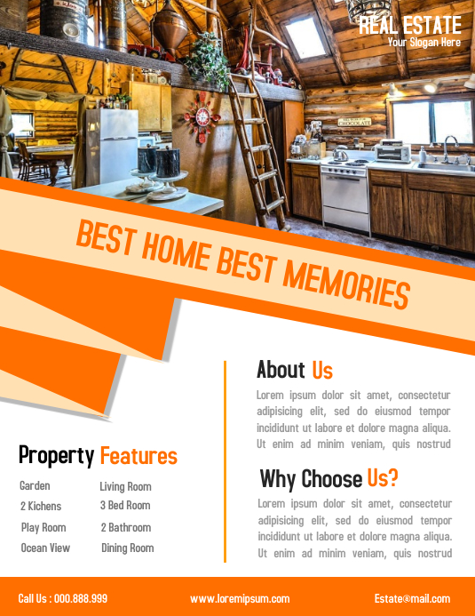 Open House Property Flyer Real Estate Poster Template | PosterMyWall