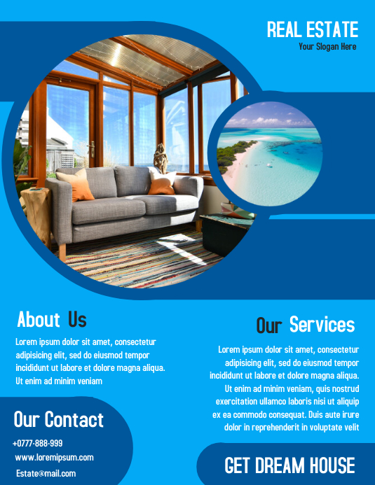 Open House Property Flyer Real Estate Poster Template | PosterMyWall