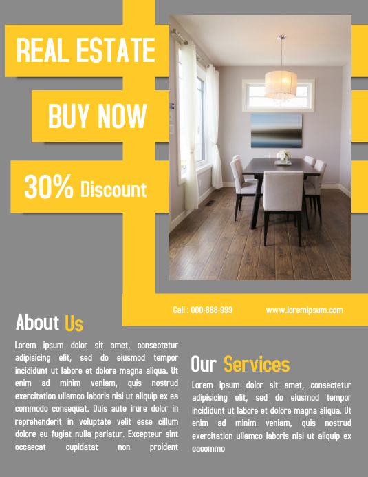 Copy of Open House Property Flyer Real Estate Poster | PosterMyWall