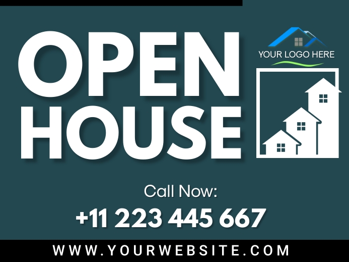 open house yard sign Template | PosterMyWall