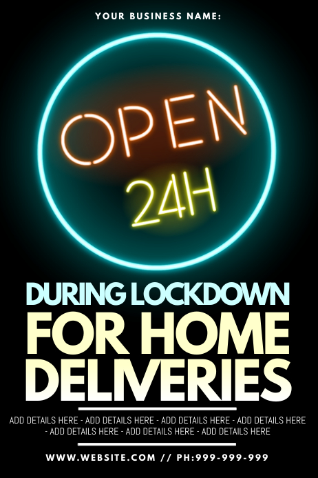 Open Lockdown Poster Template | PosterMyWall