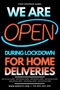 Open Lockdown Poster Template | PosterMyWall