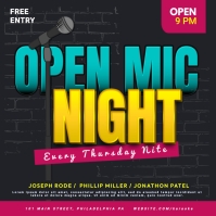 Open Mic Template | PosterMyWall