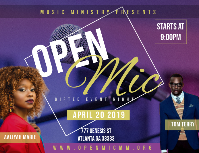 open mic Template | PosterMyWall