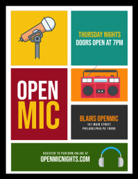 Open Mic Template | PosterMyWall