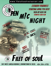 Open Mic Template | PosterMyWall