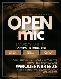 Open Mic Template | PosterMyWall