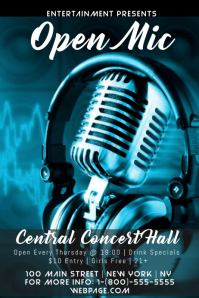 Open Mic Night Template | PosterMyWall