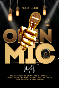 open mic Template | PosterMyWall