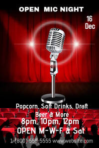open mic Template | PosterMyWall