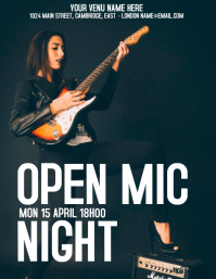 Open Mic Template | PosterMyWall