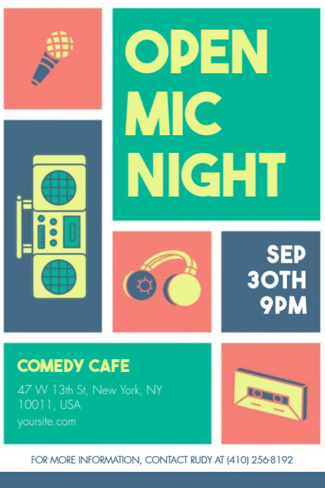 Copy of Open Mic Night Event Flayer | PosterMyWall