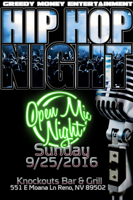 Copy of open Mic Night Template | PosterMyWall