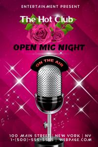 Modèle OPEN-MIC - Gradient Knockout | PosterMyWall