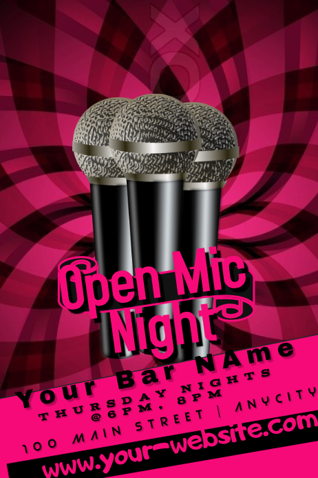 Open mic Night Template | PosterMyWall