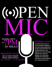 OPen MIC Template | PosterMyWall