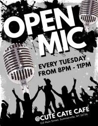 Open Mic Flyer Template | PosterMyWall