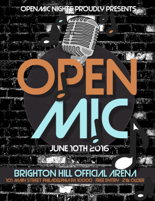Copy of Open Mic | PosterMyWall