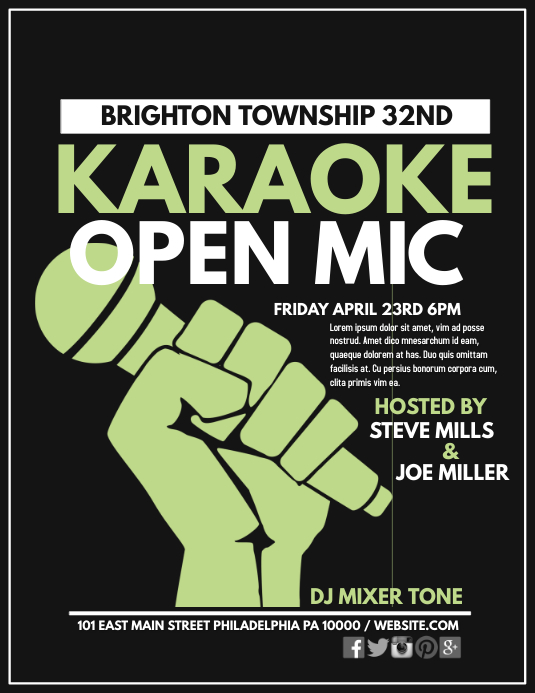 Open Mic Template | PosterMyWall