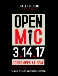 Open Mic Flyer Template | PosterMyWall