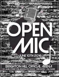 Open Mic Template | PosterMyWall