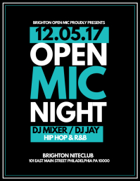 Open Mic Flyer Template | PosterMyWall