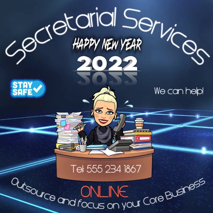 Open Secretarial Services Template | PosterMyWall