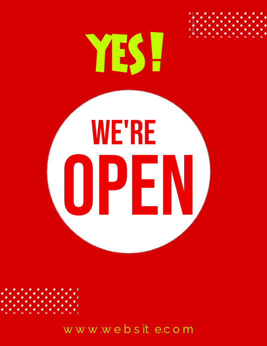 open shop flyer Template | PosterMyWall