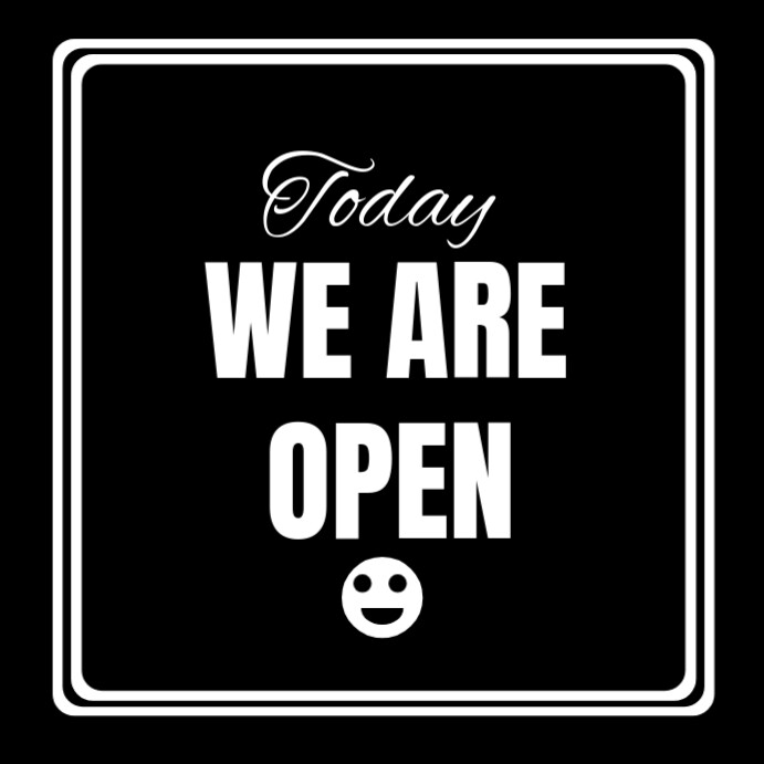 Copy of open shop open | PosterMyWall