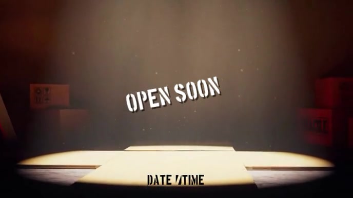 OPEN SOON Template | PosterMyWall