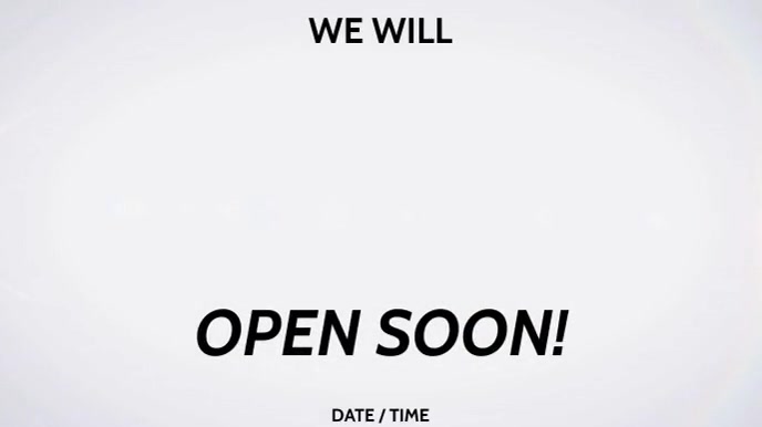 OPEN SOON Template | PosterMyWall