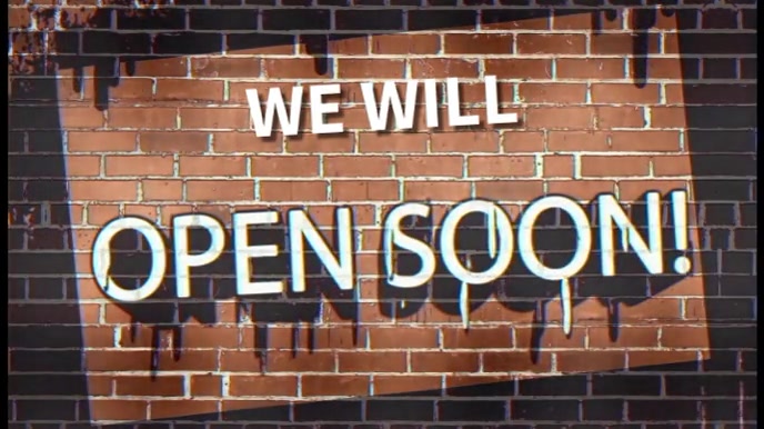 OPEN SOON Template | PosterMyWall