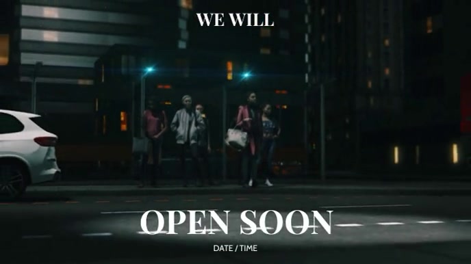 OPEN SOON Template | PosterMyWall