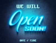OPEN SOON POSTER Template | PosterMyWall