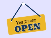 Open Yard Sign Template | PosterMyWall