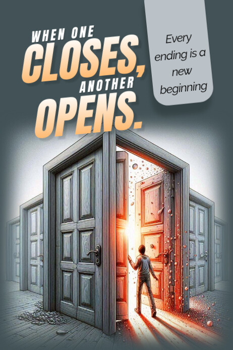 Copy of Opened door | PosterMyWall
