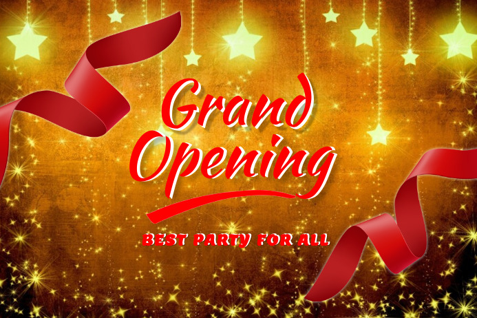 Opening Banner Template | PosterMyWall