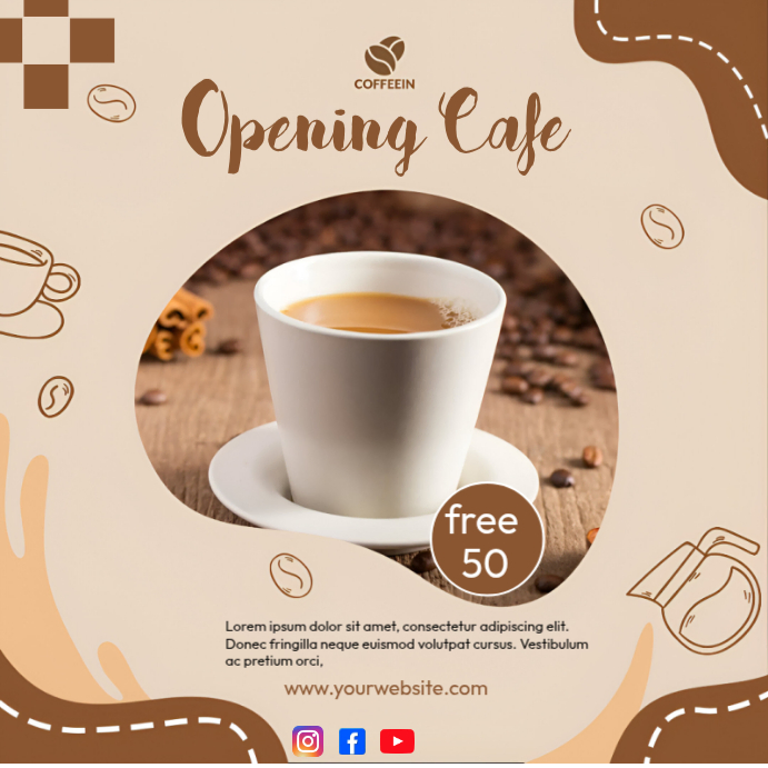 Opening Cafe Template | PosterMyWall